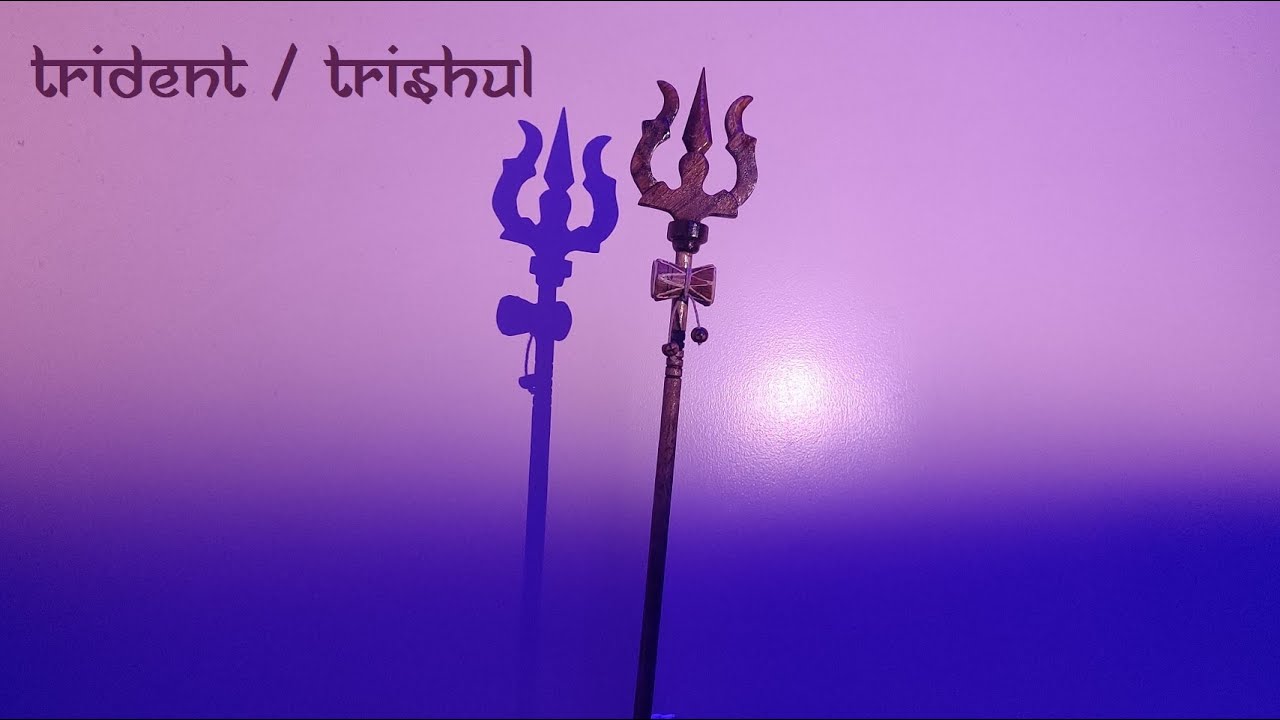 Hand Crafted Wooden Trident | Trishul || DIY || Jai Mahadev - YouTube