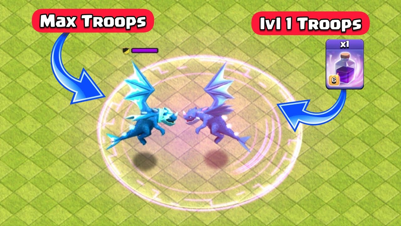 Raged level 1 Troops vs Max level Troops | Clash of Clans - YouTube