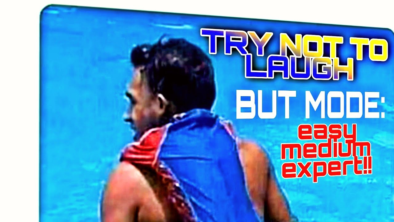 try not to laugh but MODE: easy Medium hard ExTREME!! - YouTube