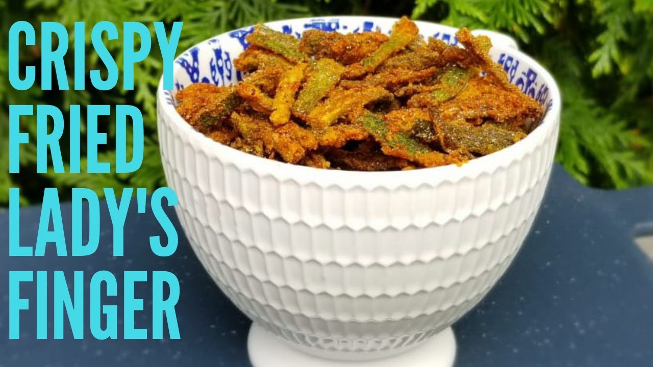Crispy Fried Lady's Finger ll Okra ll Bhindi ll Usha's Cooking and ...
