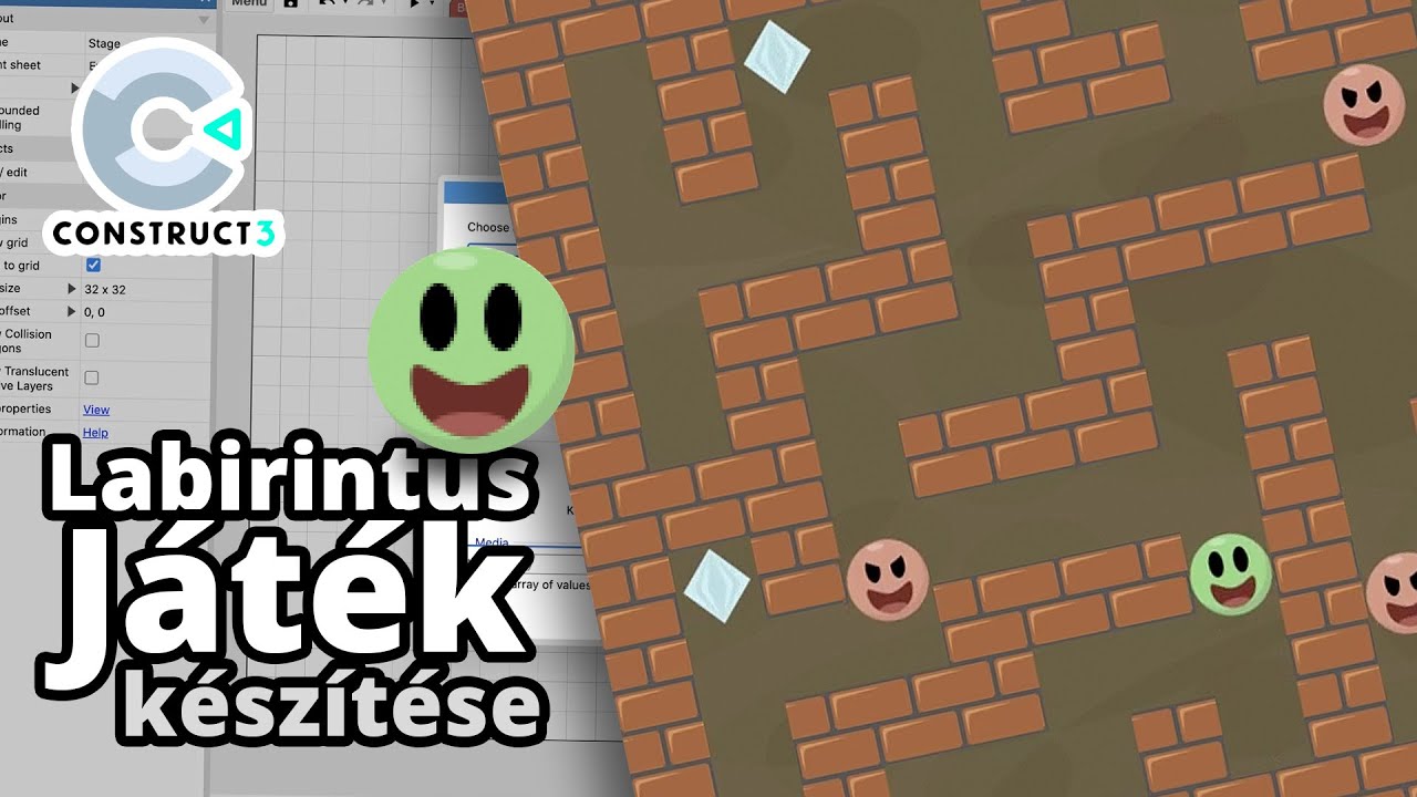 Labirintus játék (Construct3 alapok) | Bevezetés a játékfejlesztésbe ...