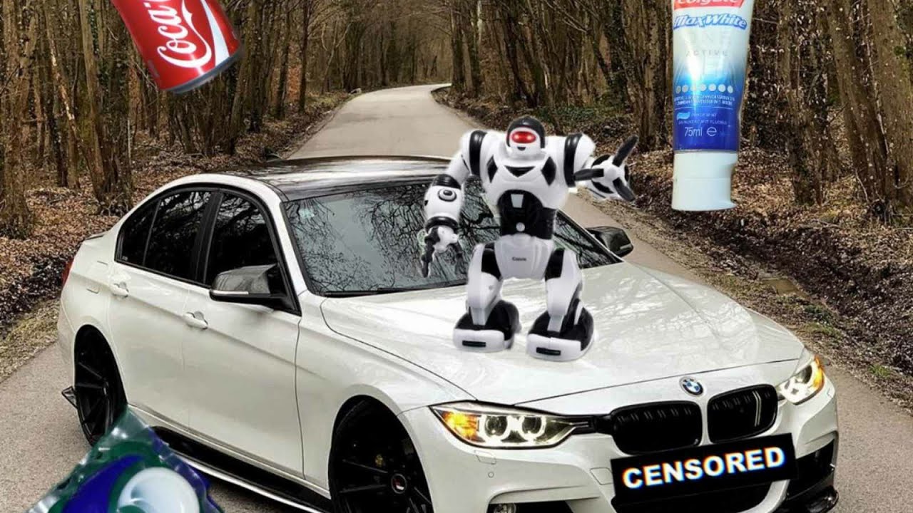 -CRUSHING CRUNCHY THINGS WITH CAR- - YouTube