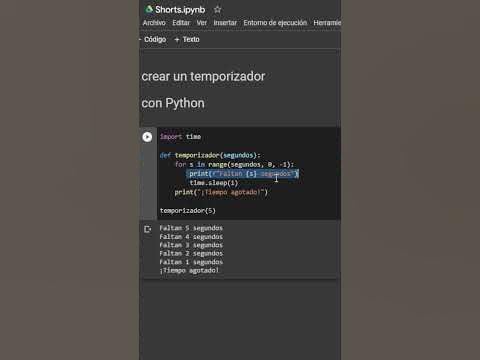 ¿Cómo Crear un Temporizador en Python de Manera Fácil y Rápida? - YouTube