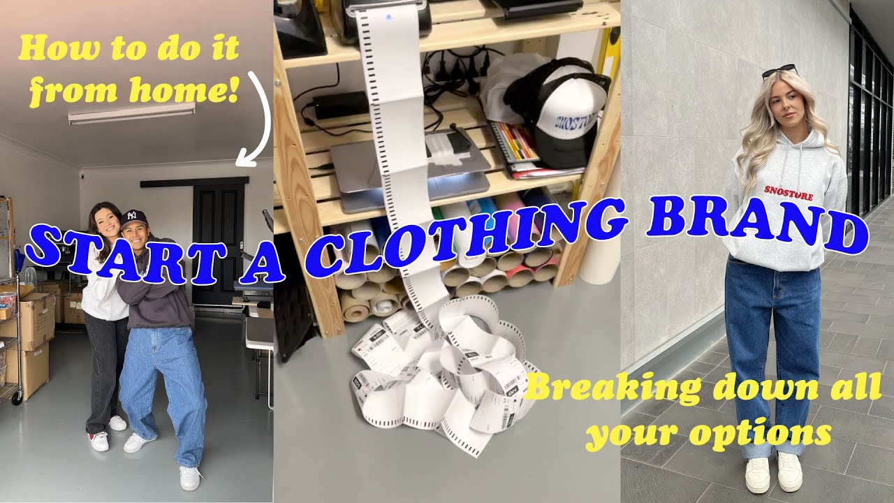 HOW TO START A CLOTHING BRAND Step by step, all the options & how do it ...