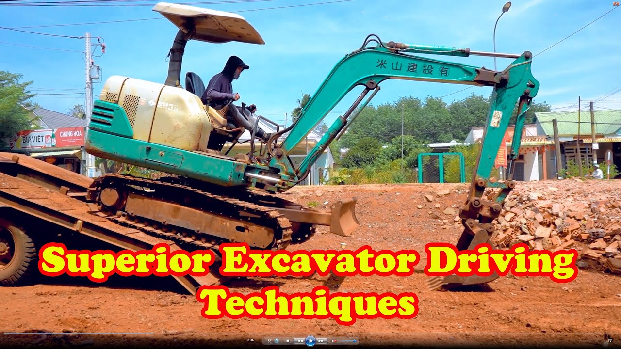 Superior Excavator Driving Techniques - Leo And Friends - YouTube