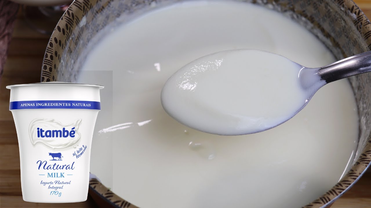 Como Fazer IOGURTE NATURAL INTEGRAL em Casa/ SÓ 2 Ingredientes Muito ...