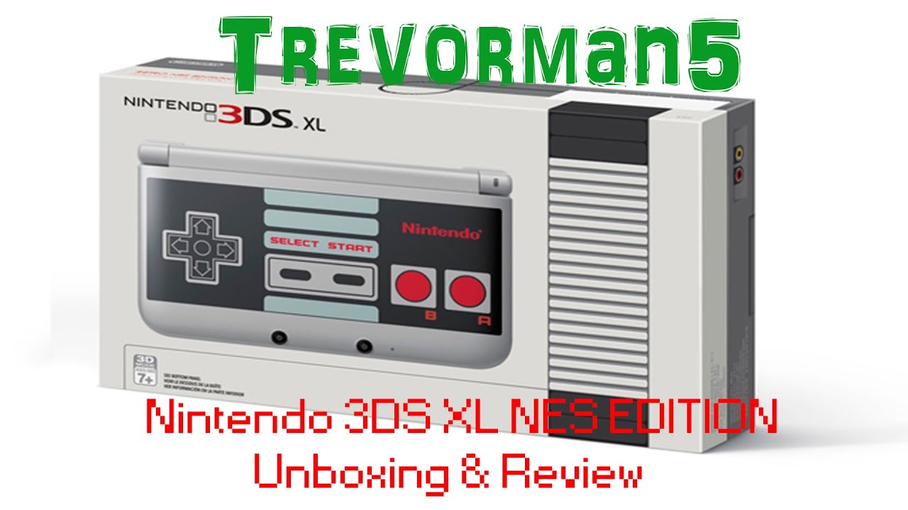 Nintendo 3DS XL NES Edition Unboxing & Review - YouTube
