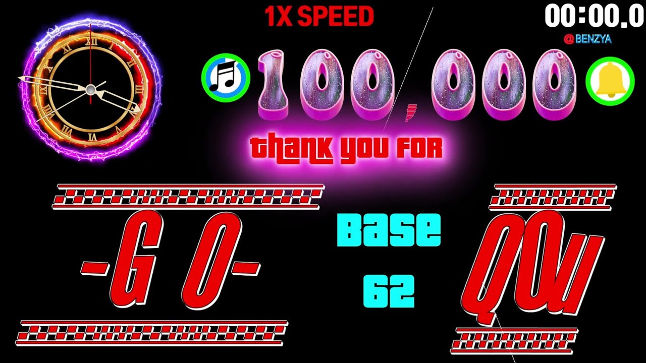 Base 62 100,000 ~ 0 seconds countdown 1980 Portable font timer alarm🔔 - YouTube