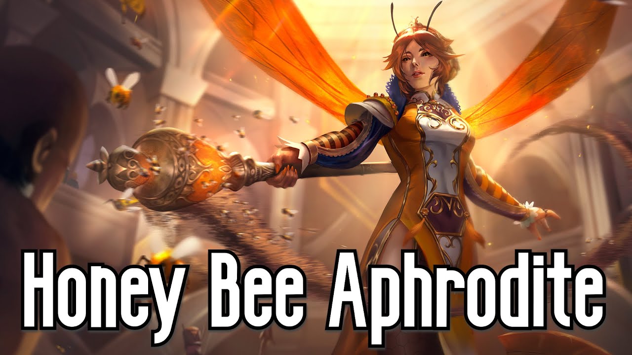 SMITE: Skin Showcase - Honey Bee Aphrodite - YouTube