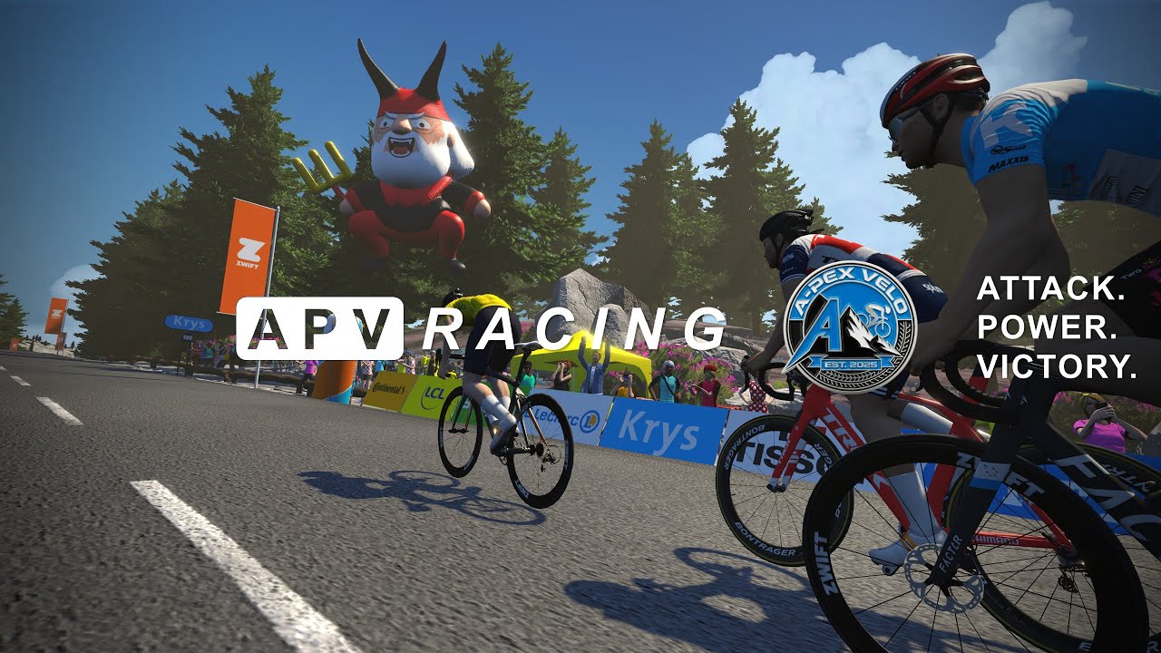 A-Pex Velo Racing goes large on the Zwift Insider Tiny Races - YouTube