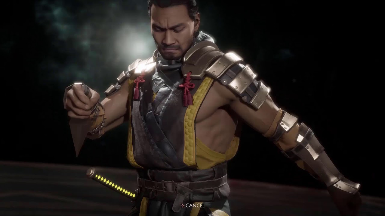 MK11 All Scorpion's Victory Pose Kosmetics Skins Mashhup + Rewind - YouTube