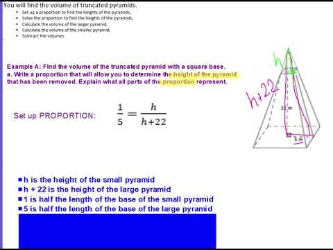 8 4 Ex B Volume of a Truncated Pyramid Frustum - YouTube