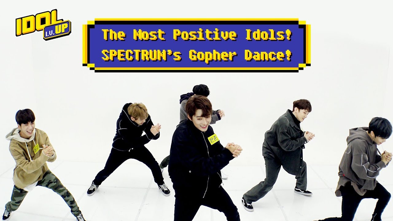 [ENG] The Most Positive Idols! SPECTRUM’s Gopher Dance! (핵긍정 아이돌 등장 ...