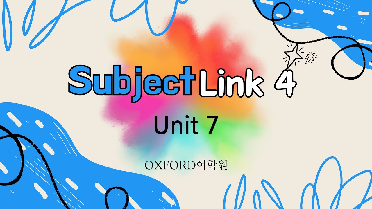 Subject Link 4 - Unit 7 - YouTube