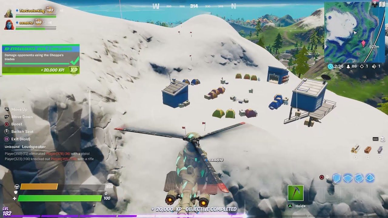 Damage opponents using the Choppa's blades Fortnite Xtravaganza ...