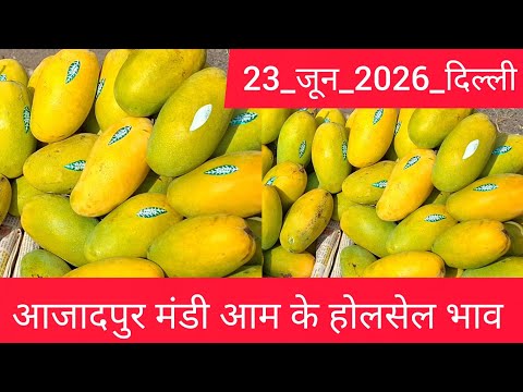23 June 2026 दिल्ली 🥭 आम का भाव Azadpur Delhi Mandi Today Mango Market Price Aam Ka Aaj Ka Rate