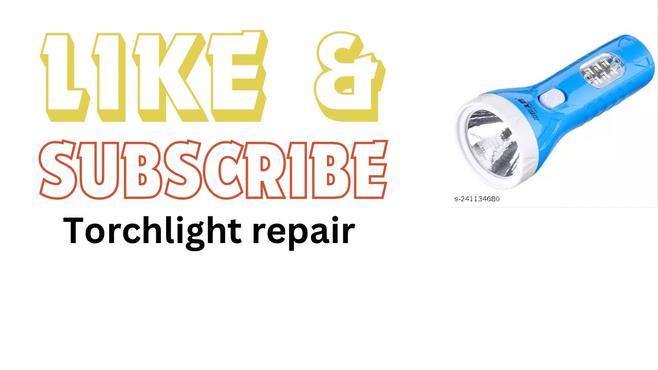 How to repair torch convert to lithium cell - YouTube