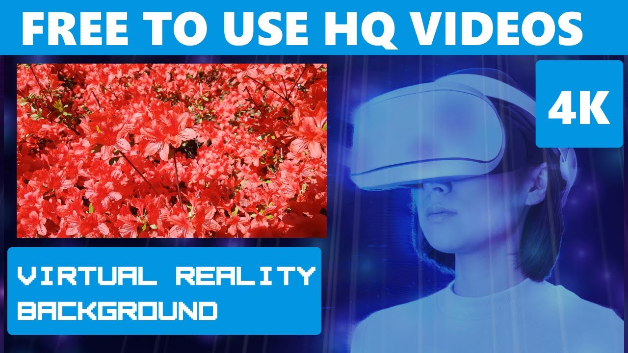 Virtual Reality with Nature Screen - Futuristic 4K Moving Background ...