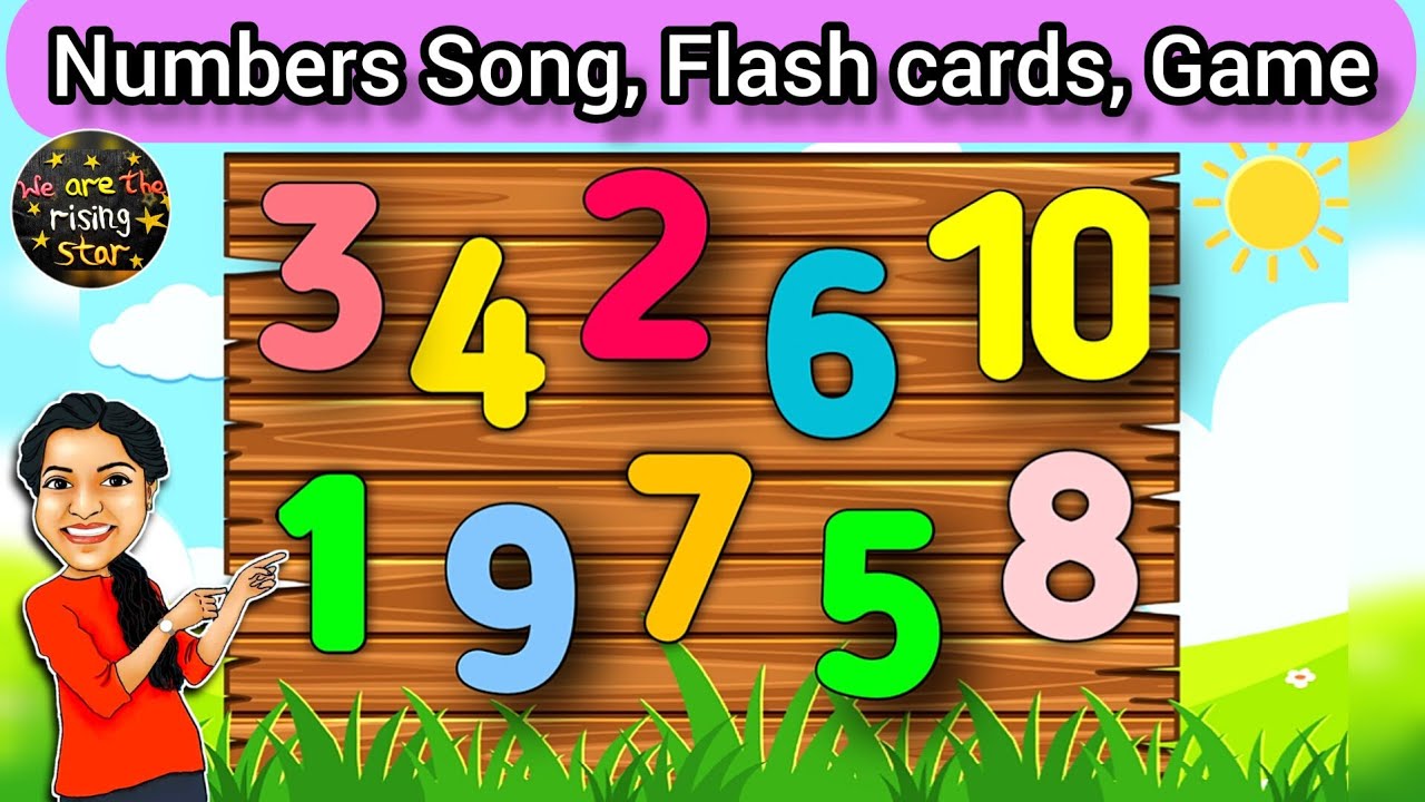 Numbers Song | Numbers Flash card | Numbers game for kids | WATRstar ...