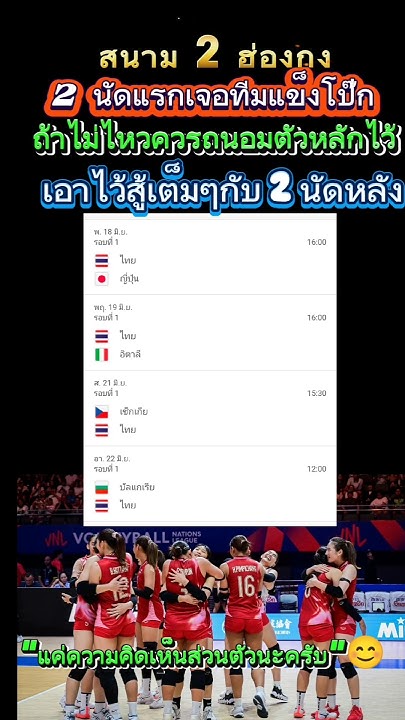 วอลเลย์บอลหญิง vnl สนาม 2 ฮ่องกง #volleyball #vnl #vnl2025 @Welcome99999 - YouTube