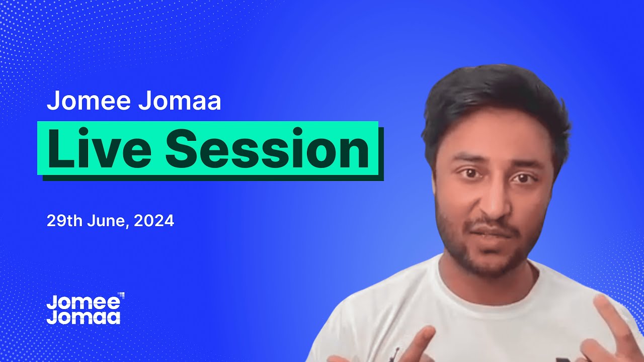 Learn to Invest with Jomee Jomaa | Live Session (29th June) | Land ...