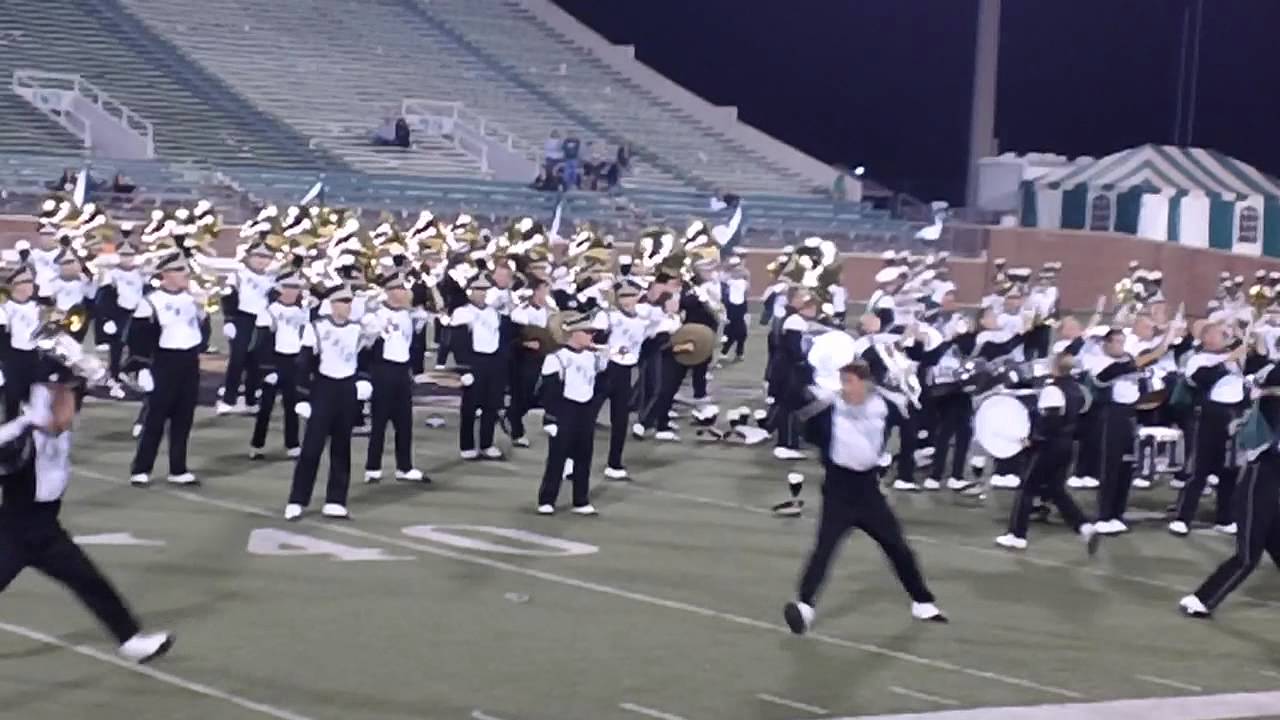 Ohio University Marching 110 Cheer! with a backflip @ Marshall vs OU ...