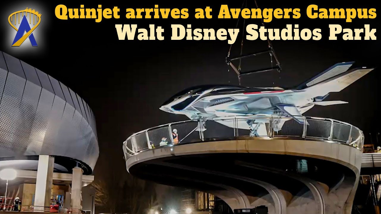 Avengers Quinjet arrives at Avengers Campus in Walt Disney Studios Park ...