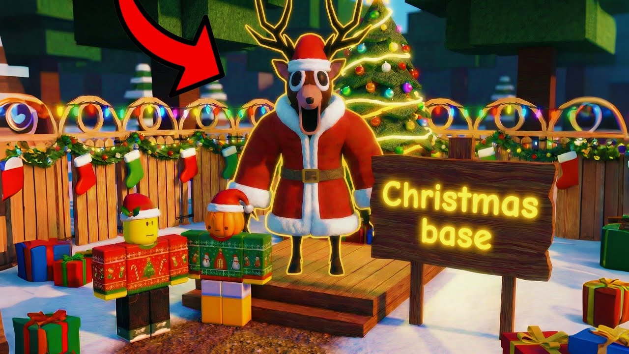 BIGGEST CHRISTMAS BASE in 99 Nights in the Forest - YouTube