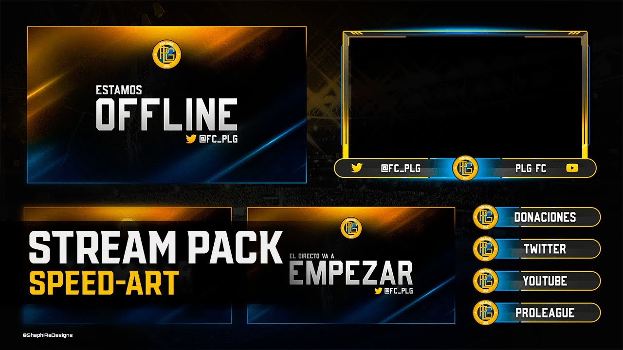 TWITCH STREAM PACK| SPEED-ART "PLG" - @ShaphiRaDesigns - YouTube