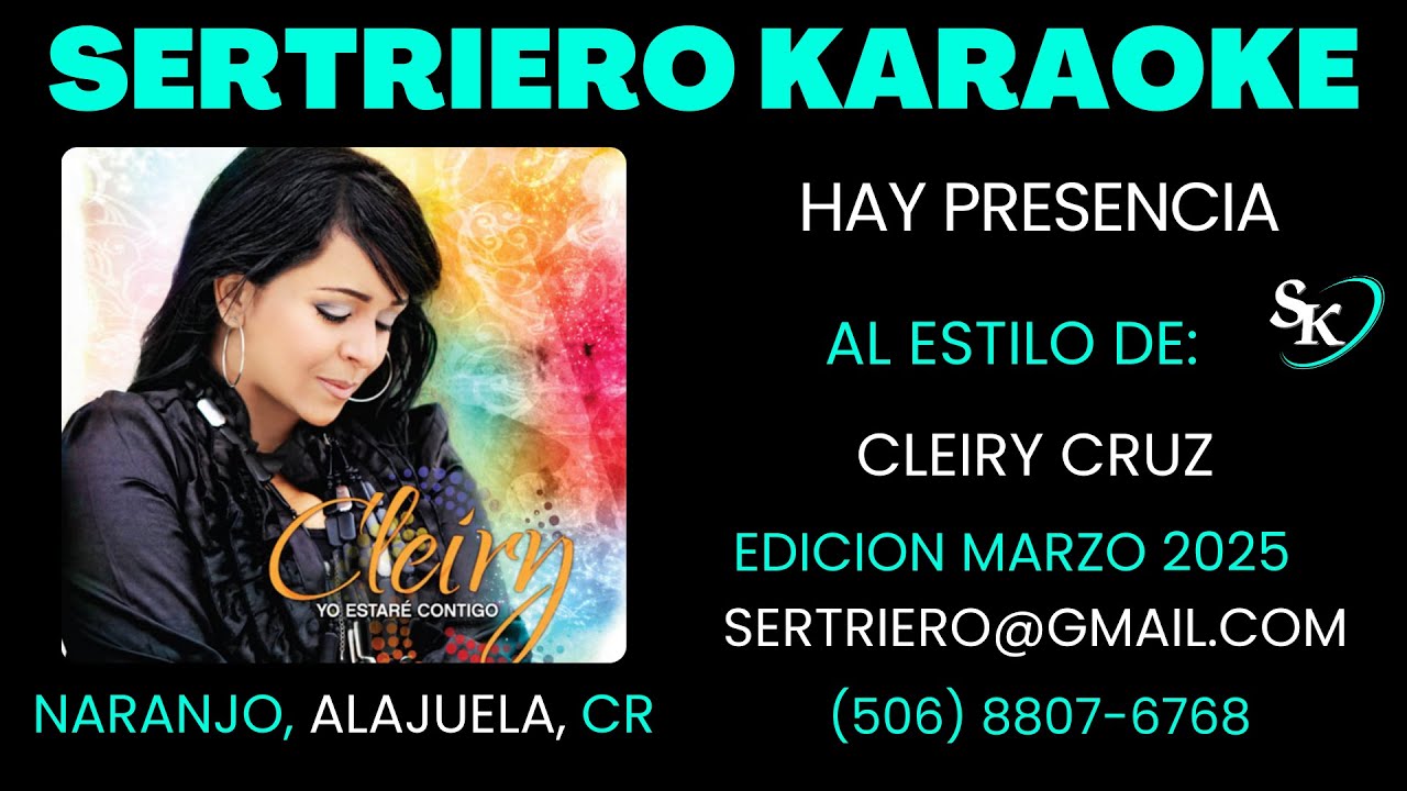 HAY PRESENCIA - CLEIRY CRUZ SEG VOZ ORIGINAL DEMO SERTRIERO KARAOKE ...