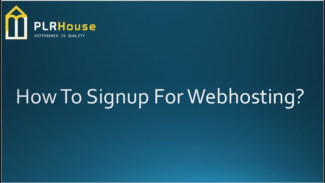 How To Sign up For Web Hosting - Web Hosting Tutorial for Beginners ...