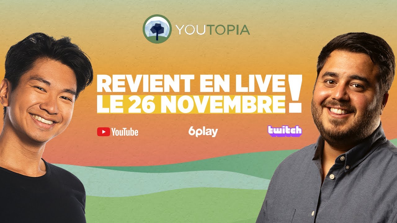 Youtopia, 2ème édition du Live 100% environnement le 26 novembre sur ...