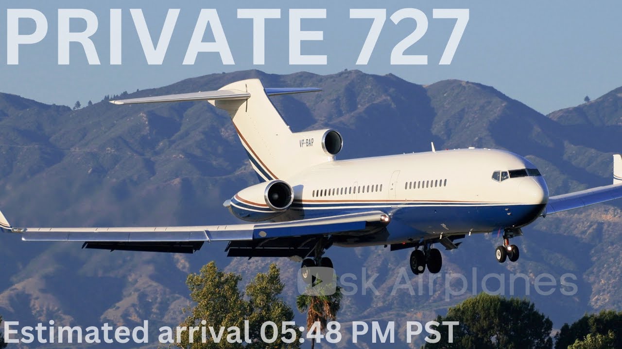 LIVE: Legendary Boeing 727 Lands at Van Nuys - YouTube