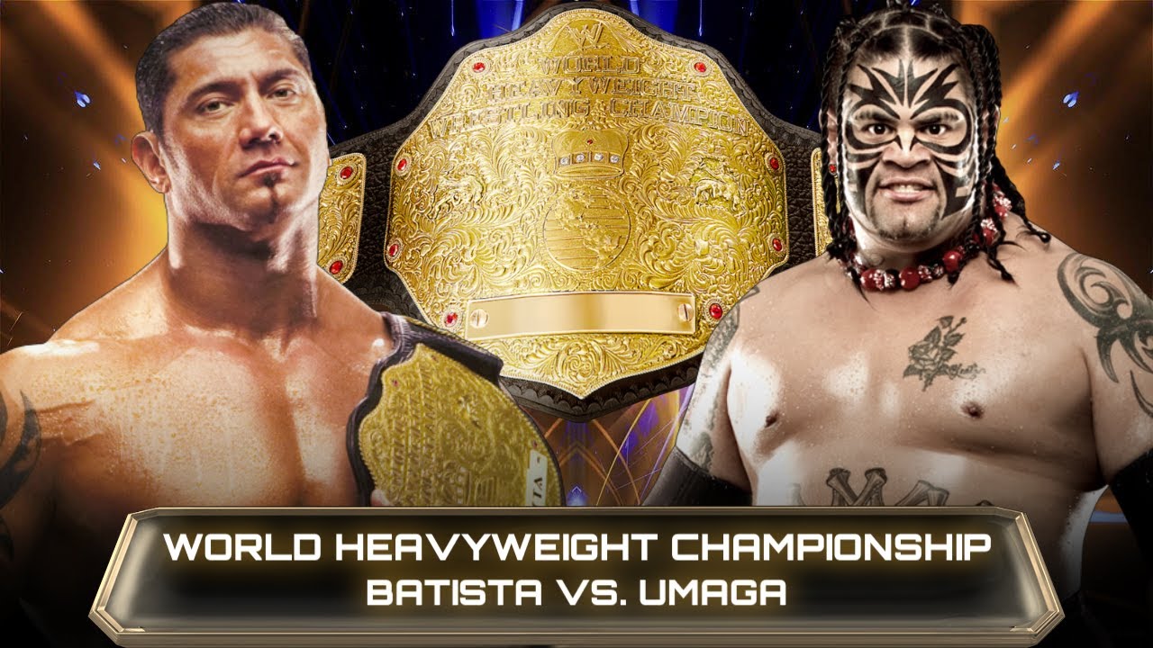 WWE 2K23: Batista vs. Umaga "World Heavyweight Championship" - YouTube
