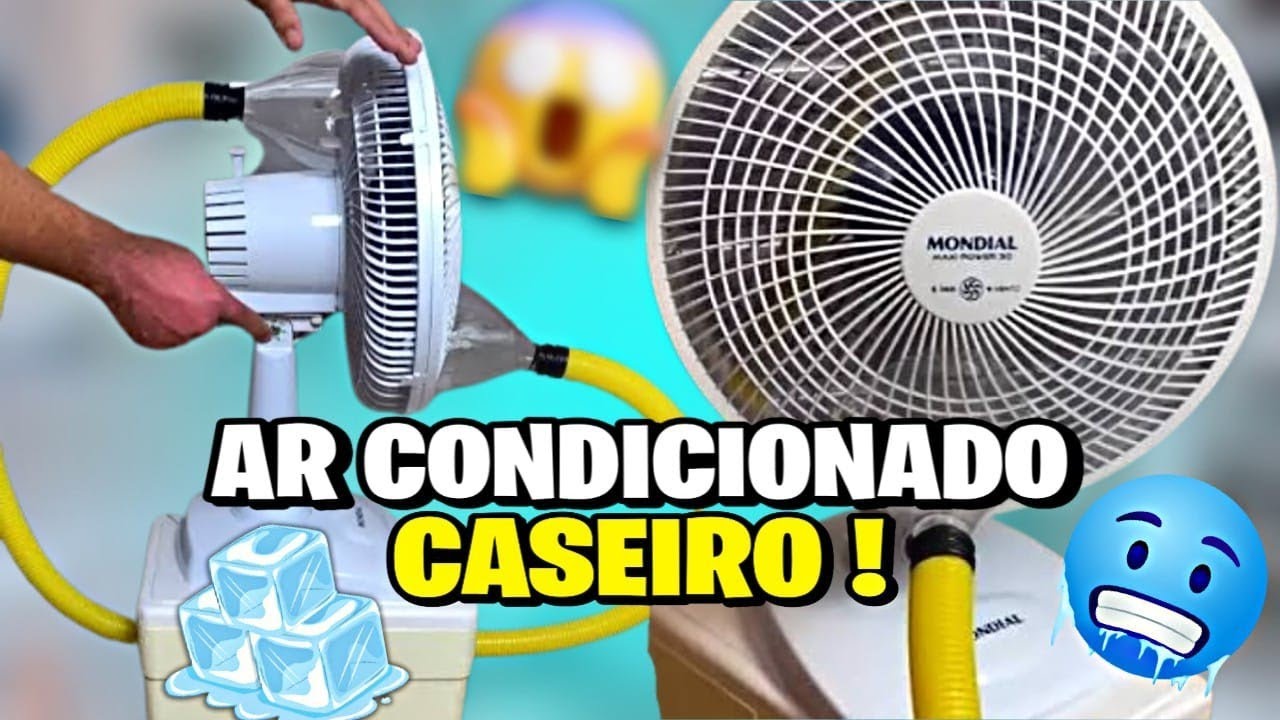 COMO FAZER AR CONDICIONADO CASEIRO IMPERDÍVEL - YouTube