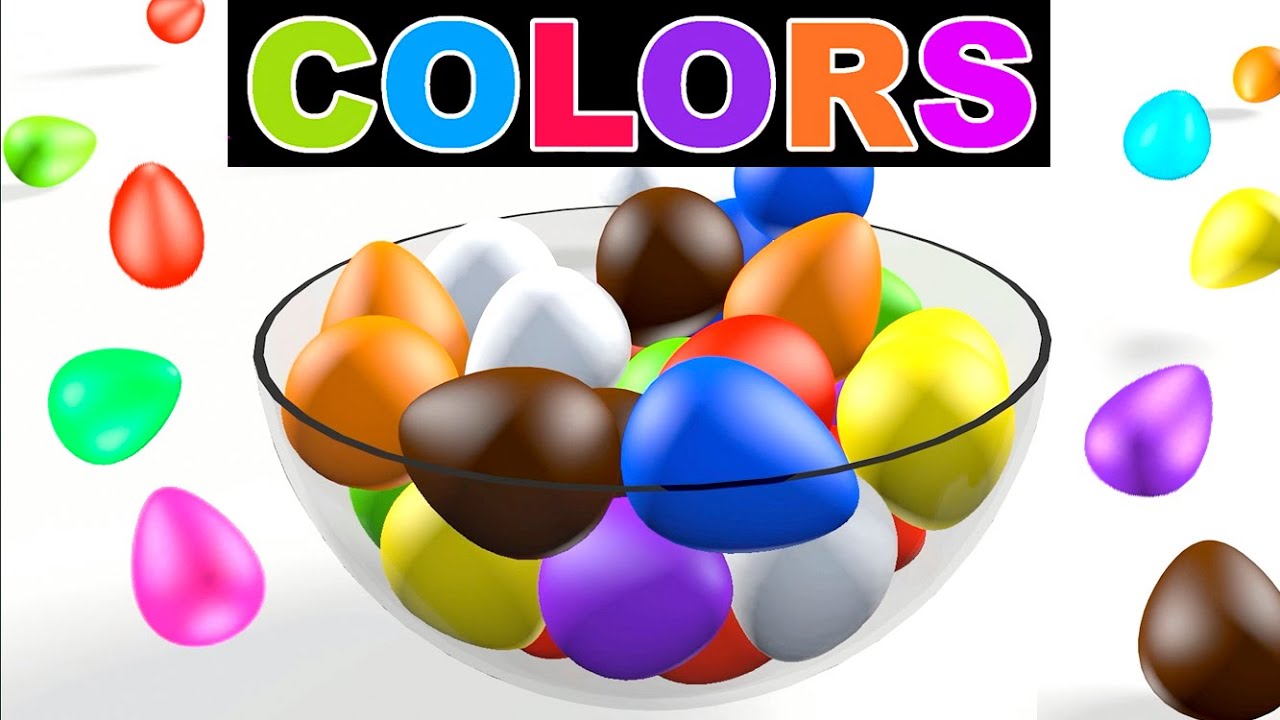 DibusYmas Learn Colors with 3D Colorful Surprise Eggs for Kids - YouTube