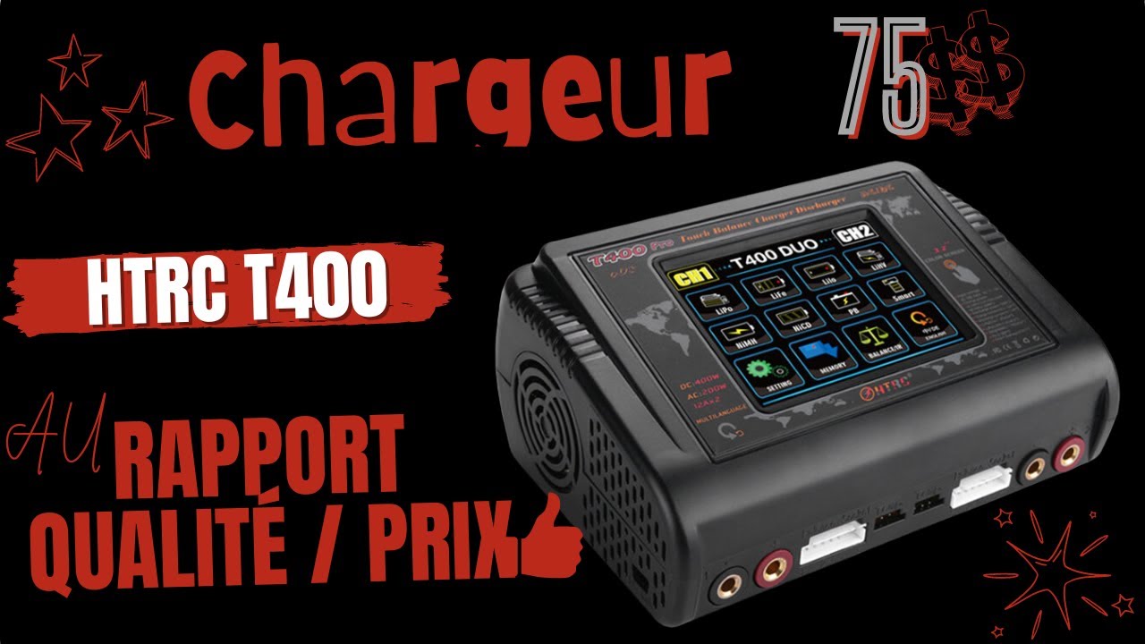 Chargeur HTRC T400 pro - YouTube