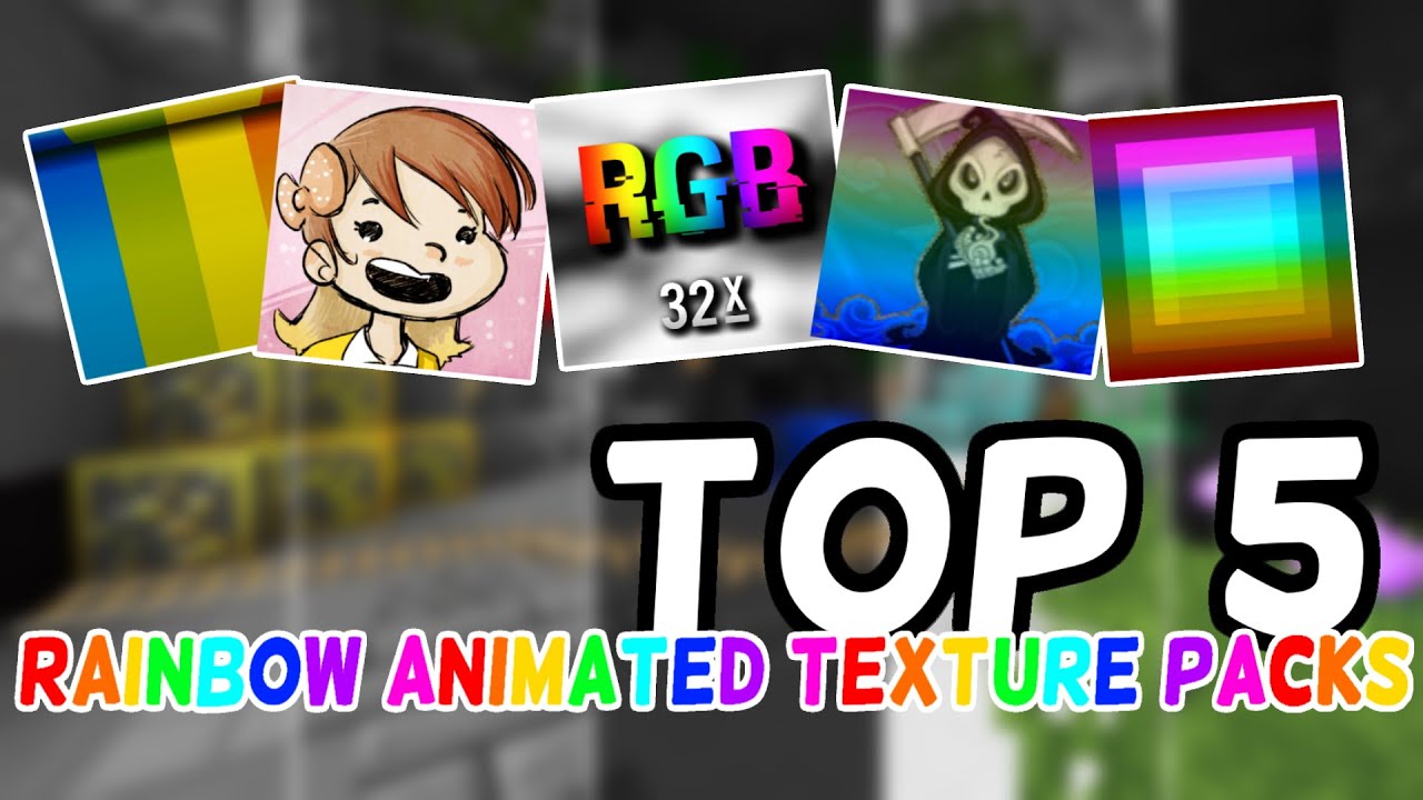 Top 5 Animated Rainbow/Chroma Texture Packs! - YouTube