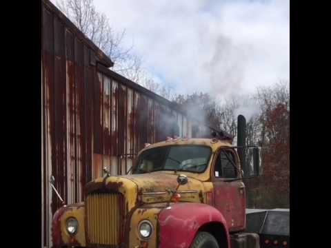 Semi Truck Diesel Cold Start - YouTube