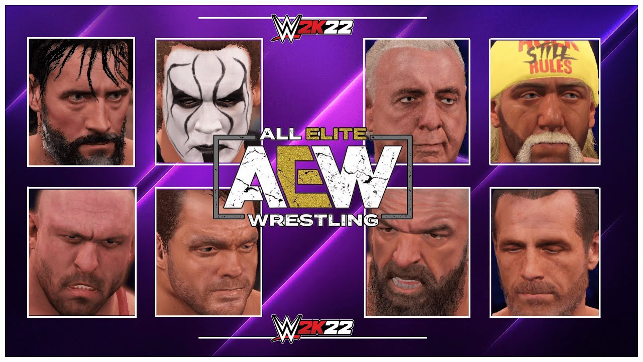 W2K22 / Ric Flair`s LAST MATCH but at ALL ELITE... [ MODDED ] - YouTube