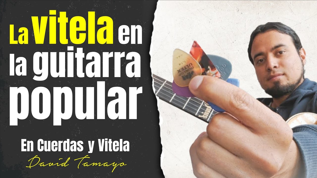 Cómo usar La VITELA 🎶 (Púa, Plumilla) en la guitarra popular | TUTORIAL ...