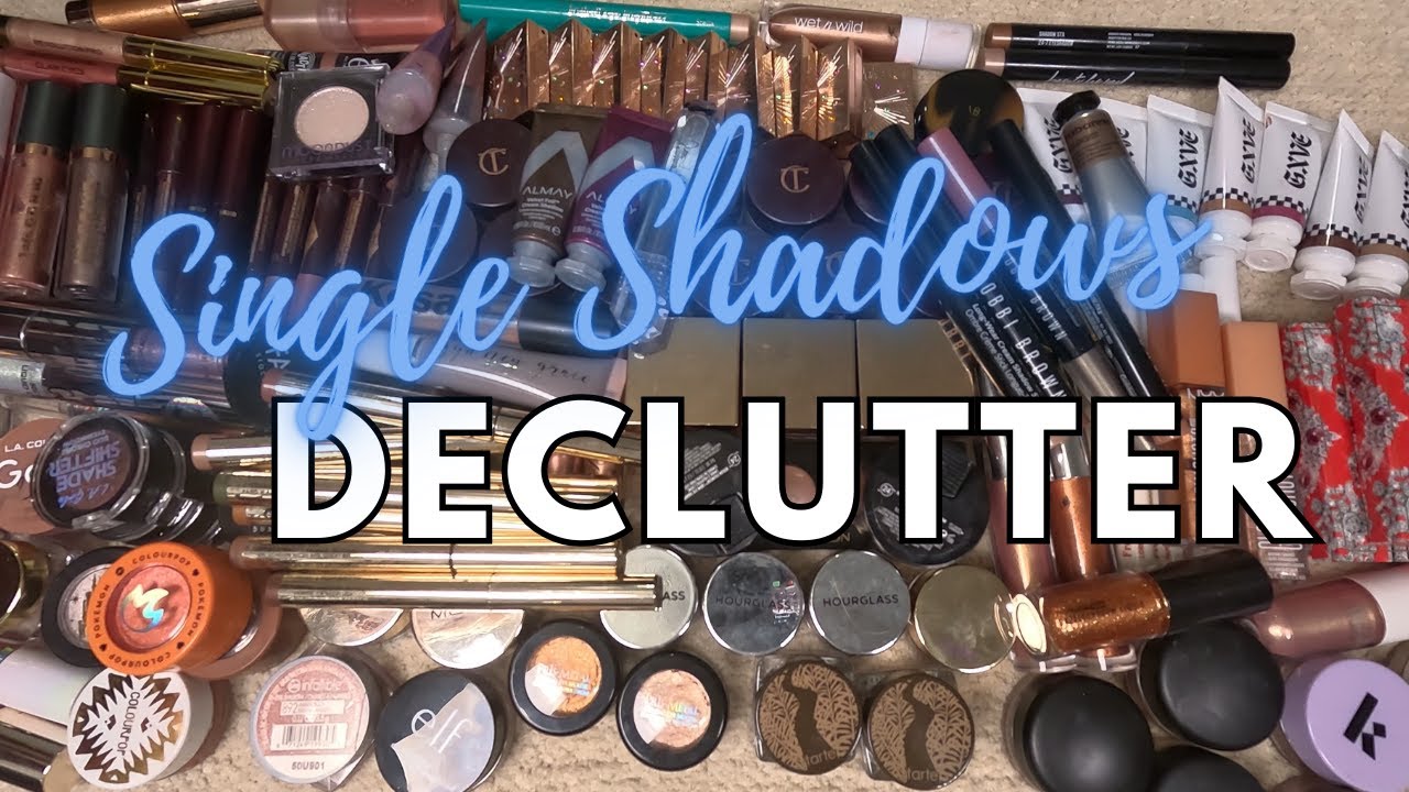 MAKEUP DECLUTTER 2025! \ Episode 19: Single Eyeshadows \ Over 60% Gone! - YouTube