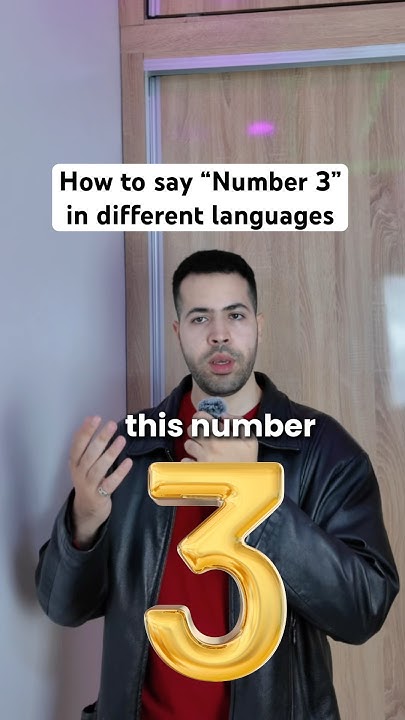 How to say “Number 3” in different languages! #math #languages # ...