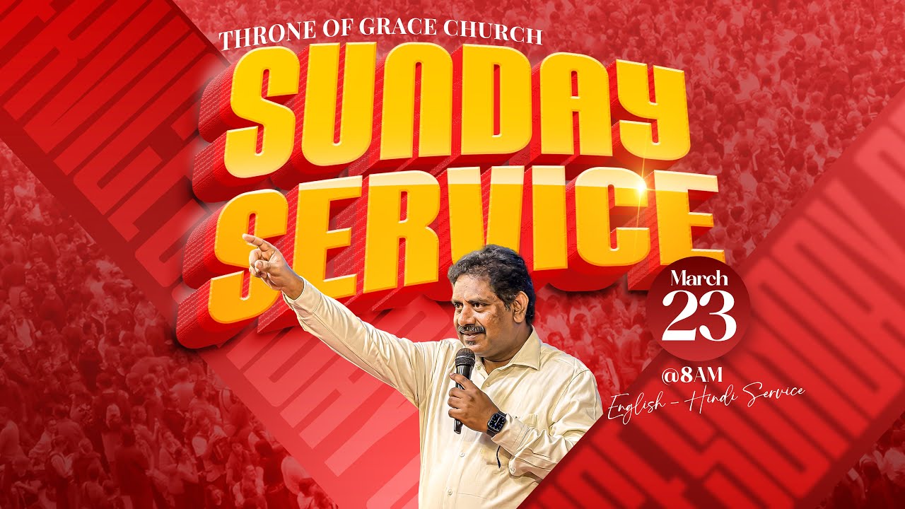 Sunday English - Hindi Service Live | 23rd March 2025 - Ps.Sundar Paul - YouTube
