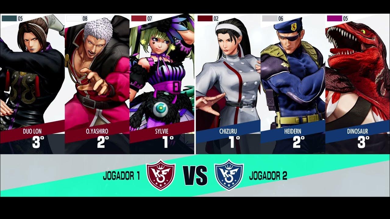 THE KING OF FIGHTERS XV SYLVIE/O.YASHIRO/DUO LON VS CHIZURU/HEIDERN/DINOSAUR - YouTube