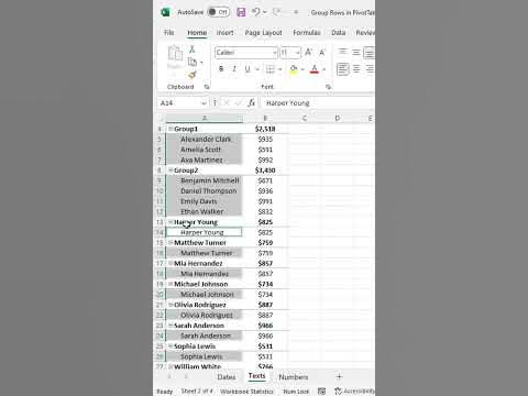 How to Group Rows in Excel PivotTable - YouTube