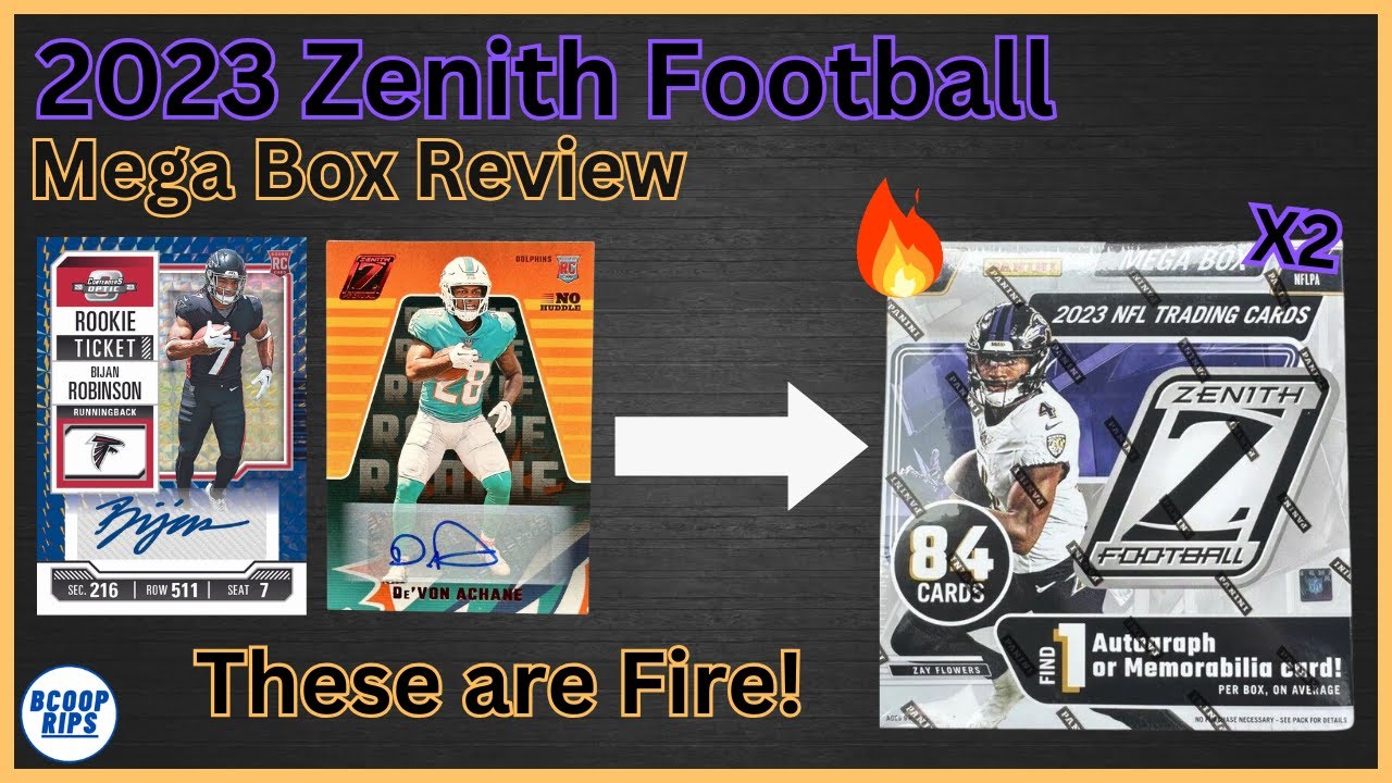 CASE HIT! 2023 Panini Zenith Football Mega Box Review - YouTube