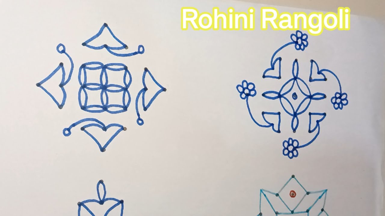 Easy dots rangoli designs for daily 7x1 dots kolam | thipkyanchi ...