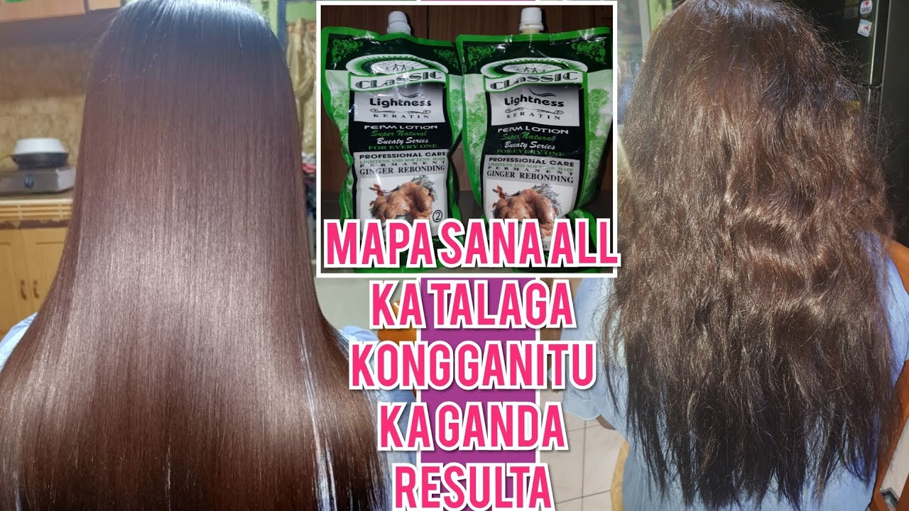 #how to rebond, using(classic ligthness ginger rebonding cream) - YouTube