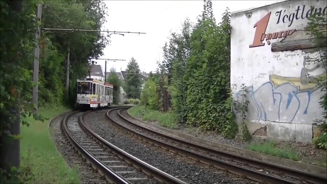 NVDD - Straßenbahn in Plauen (31.07.2014) - YouTube
